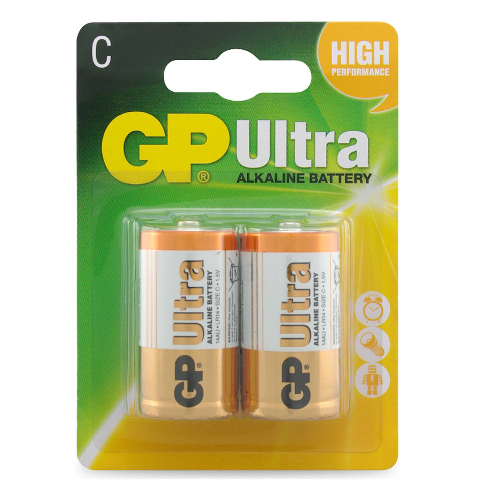 GP Batteries 2-Pack 1.5V Ultra Alkaline C Size | Shop Online Now at ...