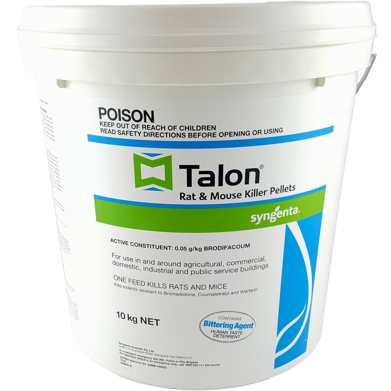 TALON PELLETS 10kg Rat Mouse Mice Bait POISON Rodenticide KILLER ...